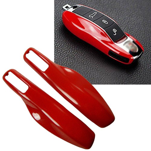 Red Car Key Fob Case shell Cover For Porsche Cayenne Panamera Macan ...