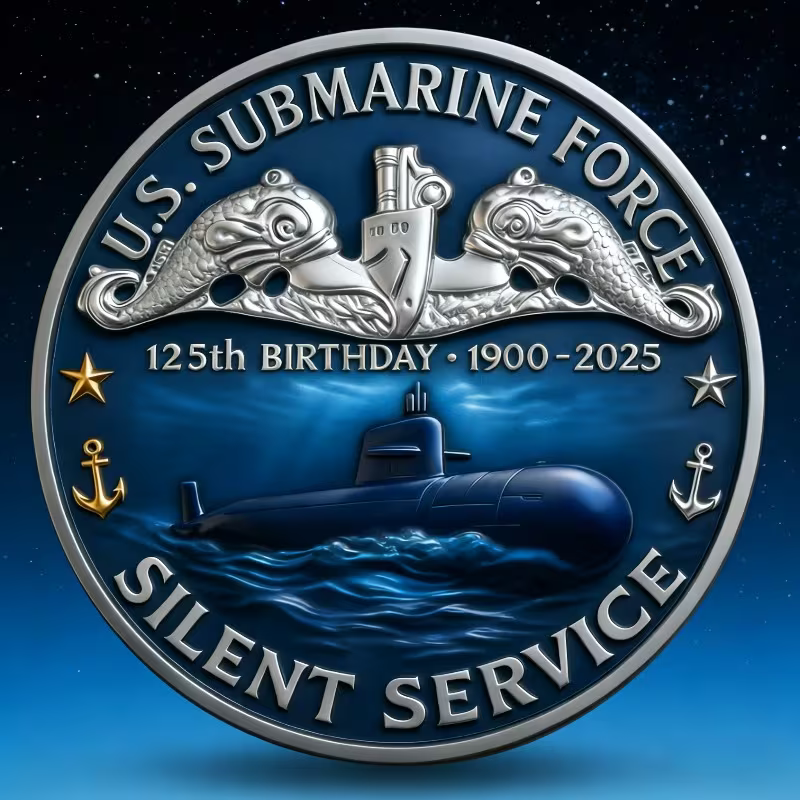 Navy U.S Submarine Force Anniversary Challenge Coin Collectable ...