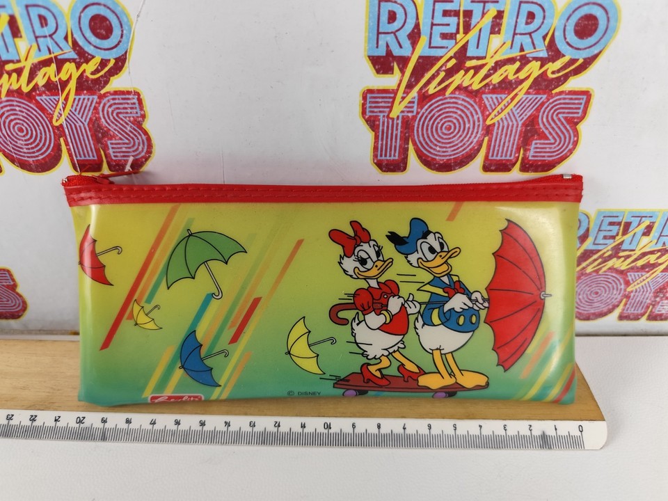 Vintage School Case Donald Duck Herlitz Disney Pencil Holder 20Cm | eBay