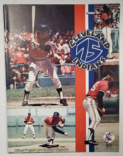 1975 MLB BASEBALL CLEVELAND INDIANS PROGRAM & SCORECARD | eBay