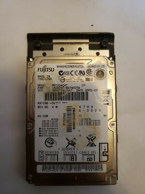 MHT2040AT, PN CA06297-B27400TW Fujitsu 40GB IDE 2.5 Hard Drive WITH ...
