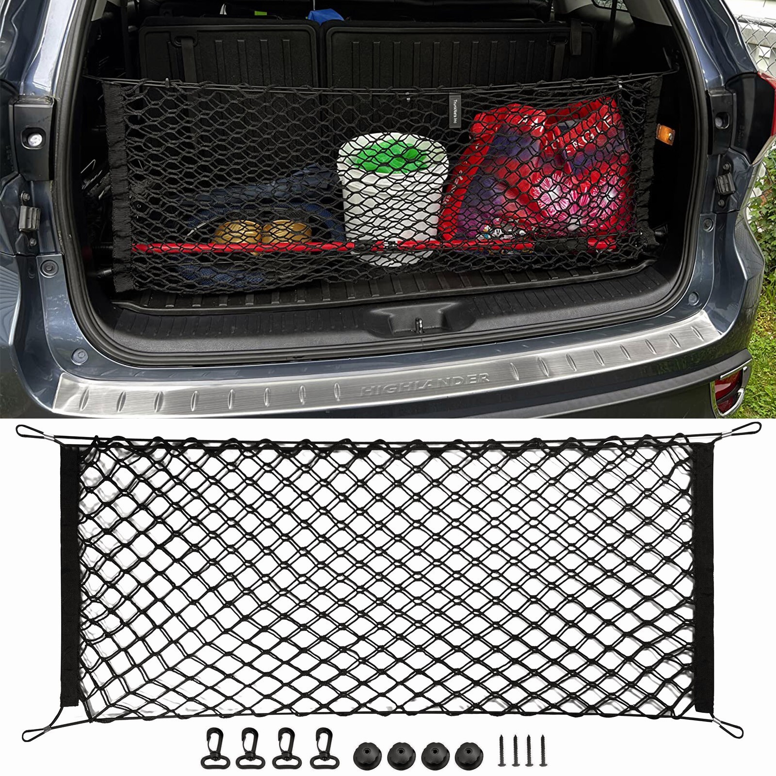 Rear Trunk Envelope Style Cargo Net Organizer for NISSAN Rogue MURANO ...