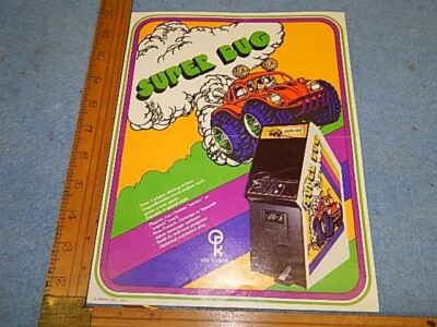 1977 Atari Kee Games SUPER BUG Video Arcade Game Advertising Flyer | eBay