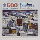 Spilsbury 500 Piece The Village In Winter by Steven Klein Jigsaw Puzzle ...