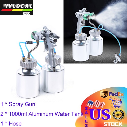 Handheld Automatic Polyurethane Spray Gun Foam Sprayer Double Head+2*1L ...