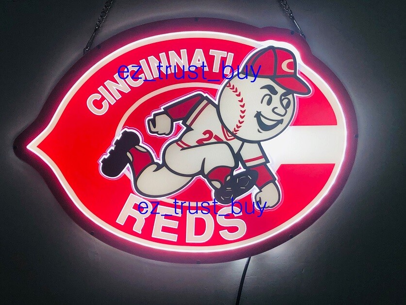 New Cincinnati Reds 17" LED Lighted Sign 3D Vivid Print Neon Beer Lamp ...