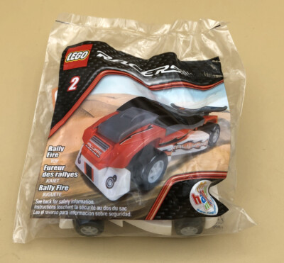 LEGO Racers McDonalds Happy Meal Toy 2009 - Rally Fire #2 Red Race Car ...
