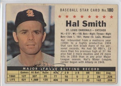 1961 Post Hal Smith (Perforated) #180.2 | eBay