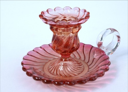Baccarat Dupose Rose Tiente Swirl Crystal Chamber Stick | eBay