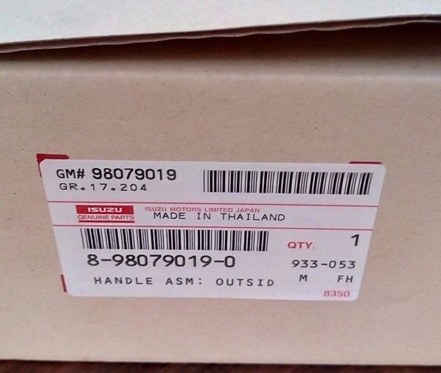 8980790190 Isuzu Handle ASM Product Code 8980790190 Genuine Parts for ...