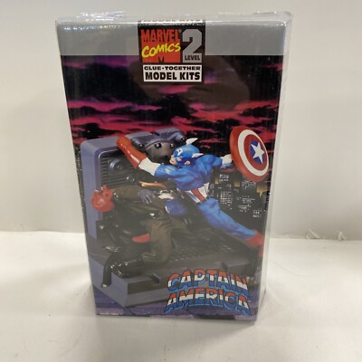 Marvel Comics Captain America Glue Together Model Kit Level 2 Sealed ...