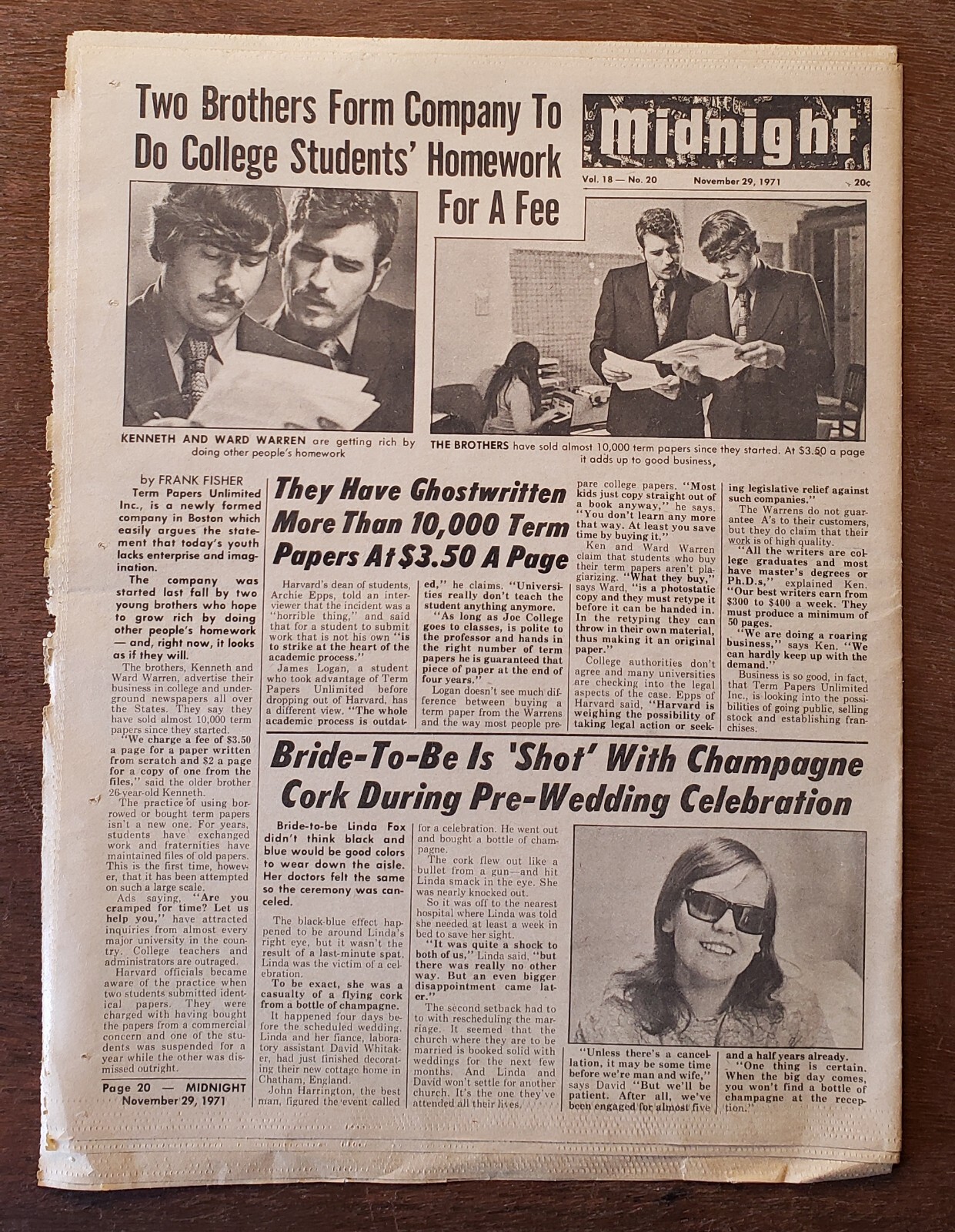 Midnight November 29 1971 Gossip Tabloid Brigitte Bardot's Ex-Lover | eBay