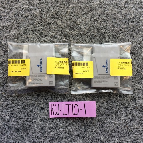Lot of 2 Emerson DeltaV Charm KL3022X1-BA1 AO 4-20 mA HART - Unused NEW ...
