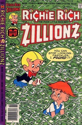 Richie Rich Zillionz #19 VG 1979 Stock Image Low Grade | eBay Australia