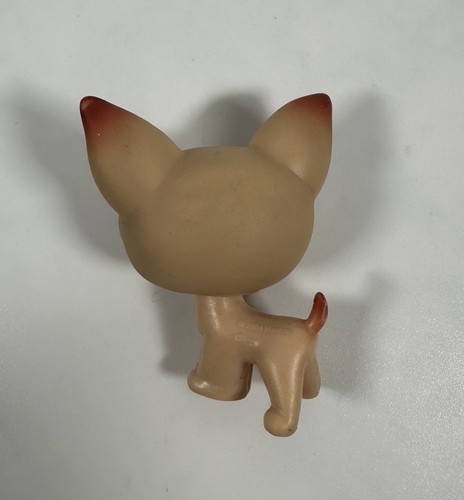 RARE Littlest Pet Shop Tan CHIHUAHUA Dog Brown Dot Eyes - 2004 LPS #1 ...