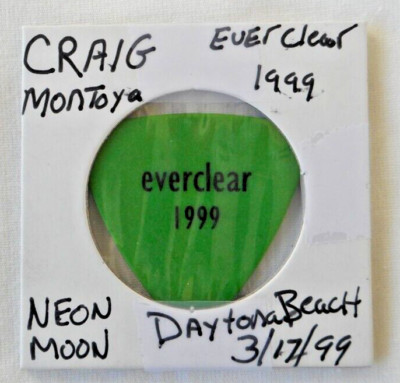 Ever clear Craig Montoya Tour Issued Bass Guitar Pick Daytona Beach 3 ...