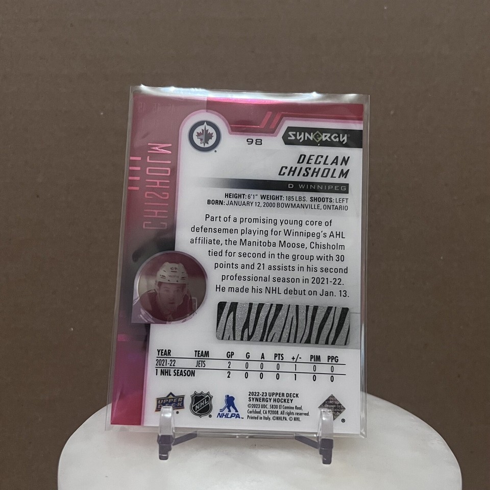 Declan Chisholm - #98 - 2022-23 UD Synergy - Red Parallel Bounty Card | eBay