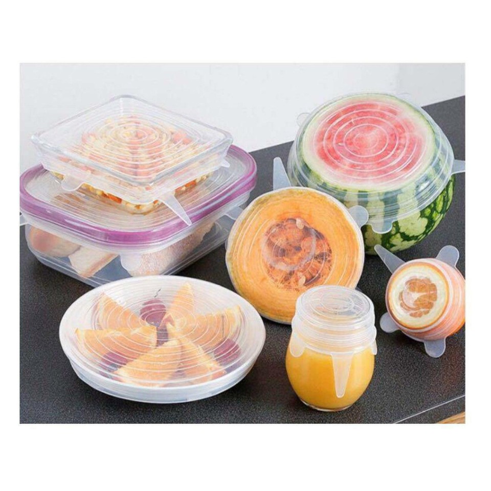 Reusable Silicone Wraps Bowl Seal Cover Microwave Oven Lid Keep Food ...