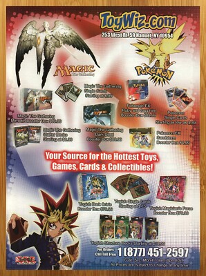 2004 Toy Wiz Print Ad/Poster Magic The Gathering Yu-Gi-Oh! Pokemon TCG ...