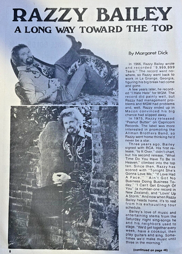 1981 Country Singer Razzy Bailey | eBay