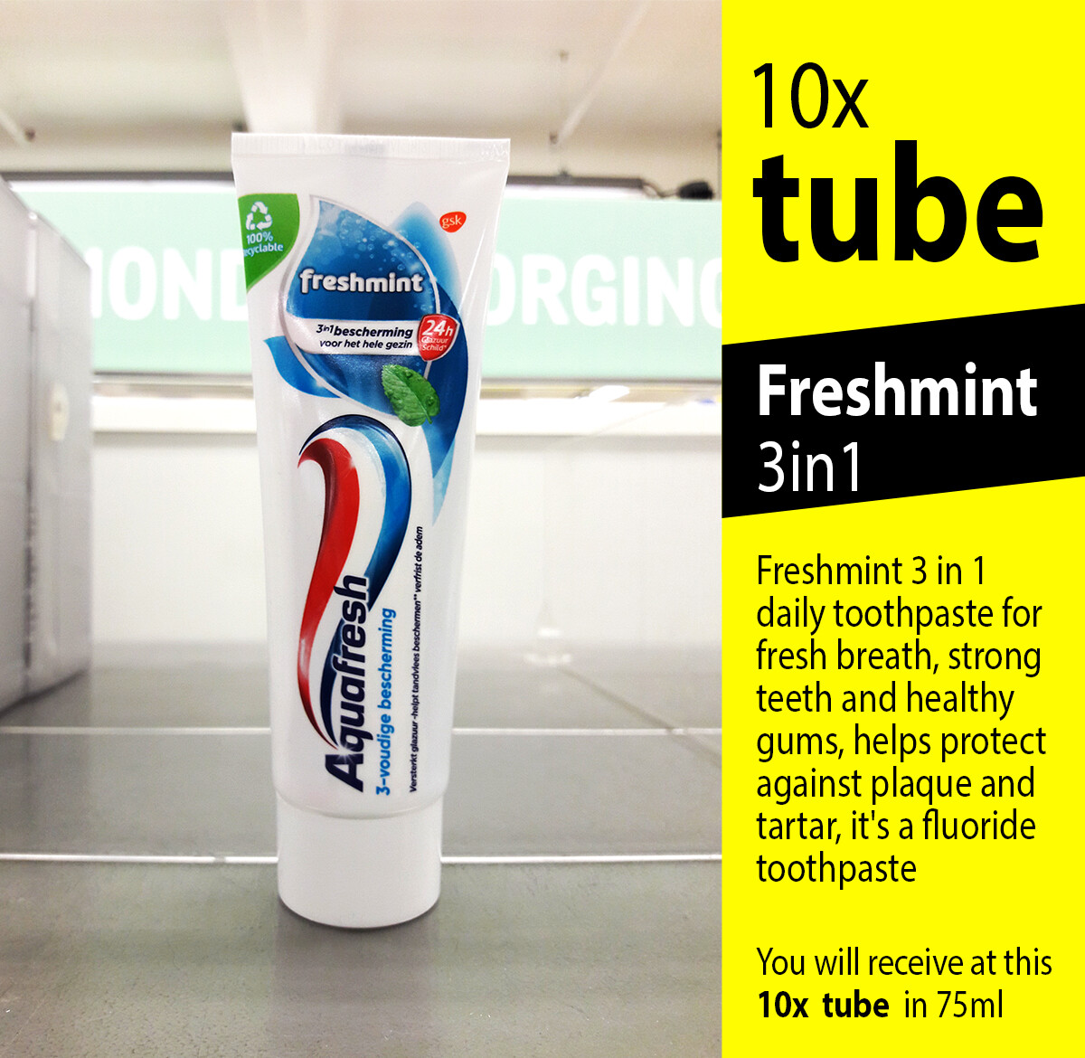 Aquafresh Toothpaste Tube