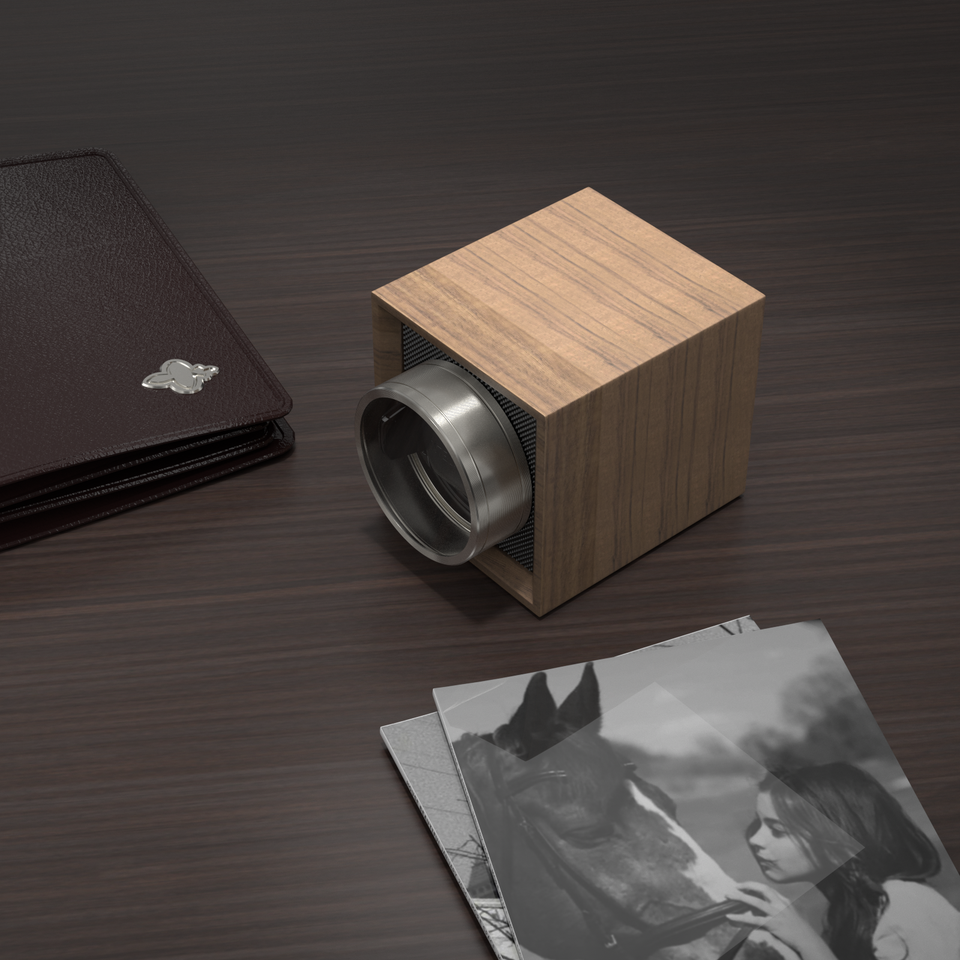 Automatic Single Watch Winder Display Watch Case with Dustproof Cover ...