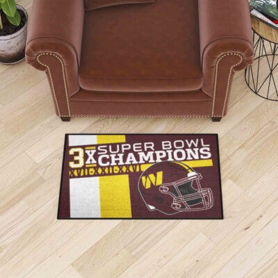 NFL - Washington Commanders Dynasty Starter Mat Accent Rug - 19in. x ...