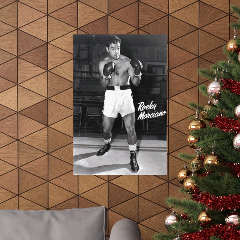 Rocky Marciano Poster World Boxing Champion Matte Sports Boxing Poster ...