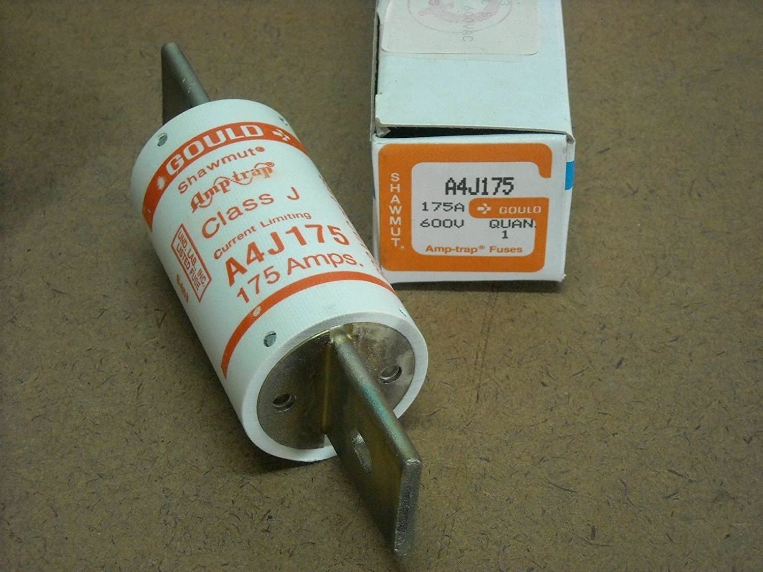 Mersen A4J175 175Amp (175A) A4J 600V Fast-Acting Class J Fuse (Pack of ...