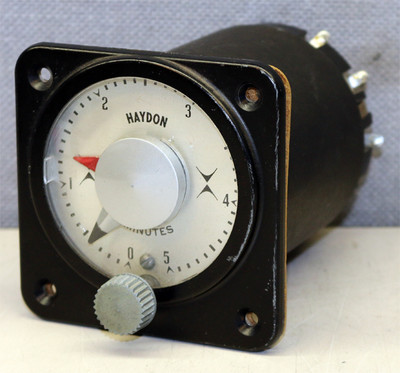 A.W. Haydon Aviation BP1304 5 Minute Industrial Indicator Timer Gauge ...