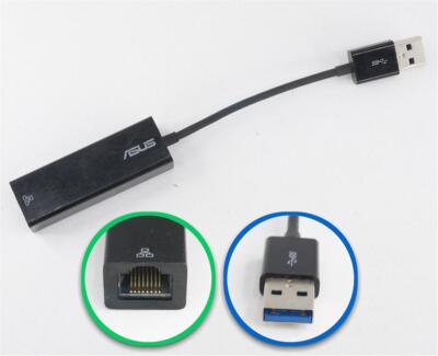 Genuine ASUS USB 3.0 to RJ45 Gigabit Ethernet Cable Adapter | eBay