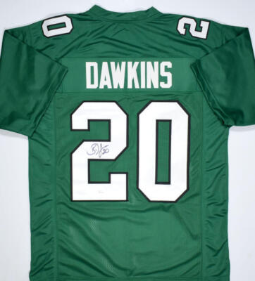 Brian Dawkins Autographed Green Pro Style Jersey- JSA W *Black | eBay