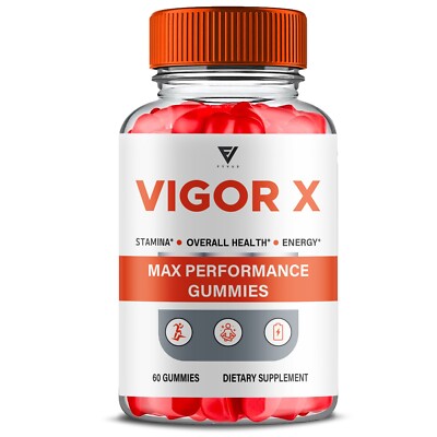Vigor X Gummies, Vigor X Max Strength Overall Daily Health Wellness (60 ...