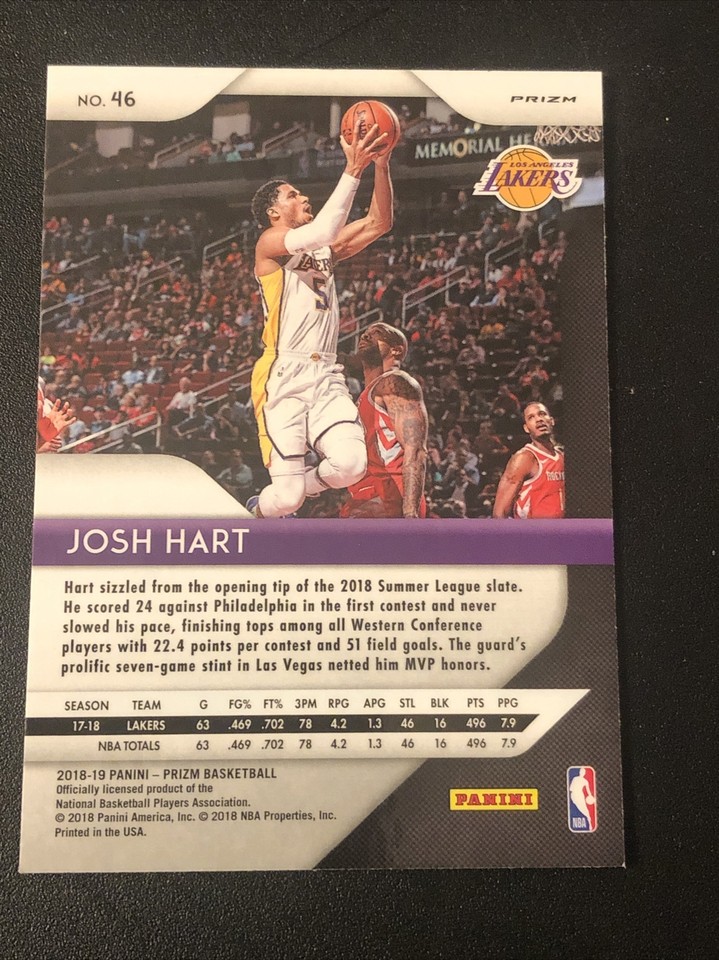 2018-19 Prizm Ruby Red Wave Josh Hart #46 Rookie | eBay