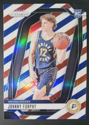 Johnny Furphy 2024-25 Prizm RED WHITE & BLUE PRIZM Parallel Rookie Card ...