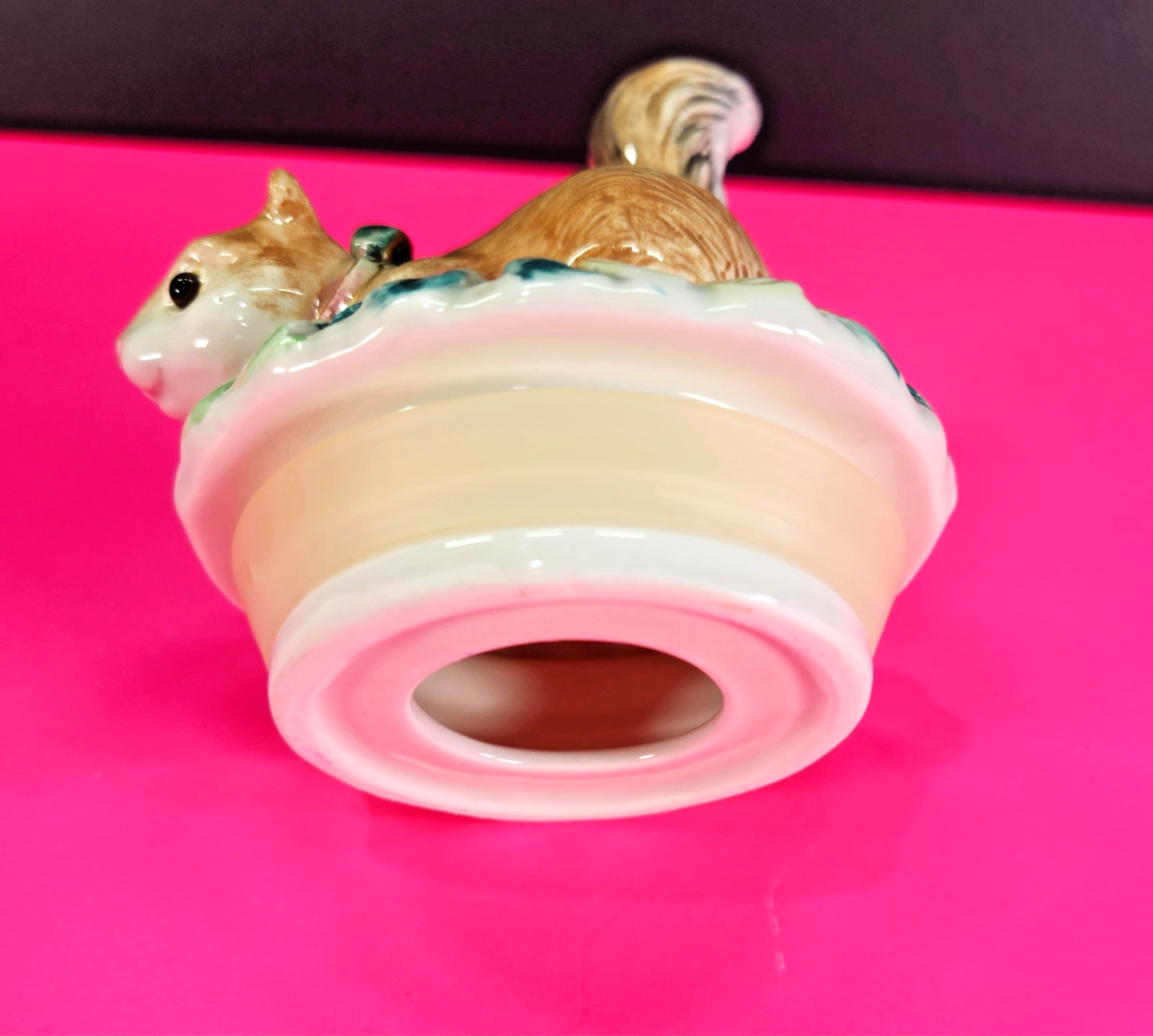 RARE - FITZ & FLOYD Woodland Spring Chipmunk / Squirrel Cookie Jar ...