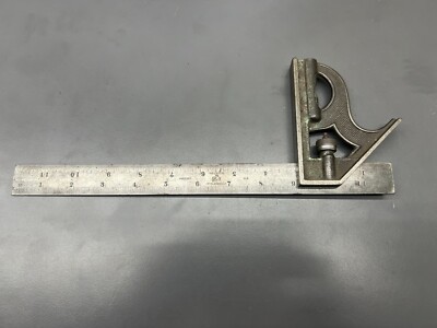 VINTAGE L.S. STARRETT 12" HARDENED COMBINATION SQUARE - MADE IN USA | eBay