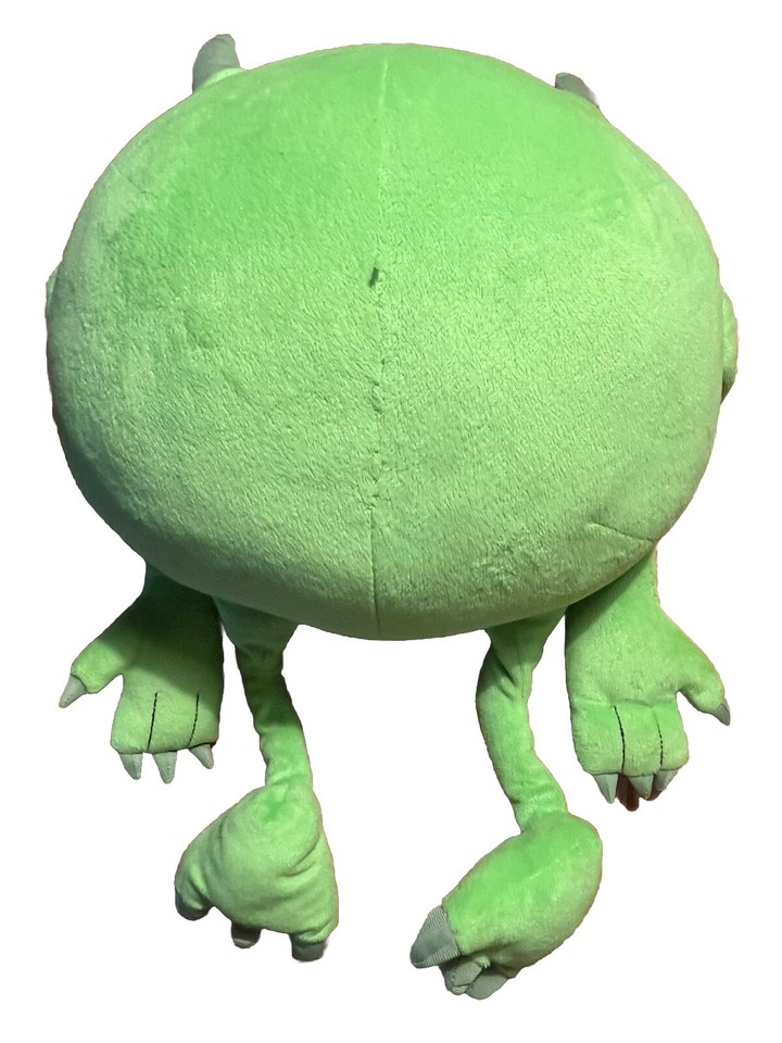 Vintage Monsters Inc Mike Wazowski Plush 17" Jumbo Green One Eyed ...