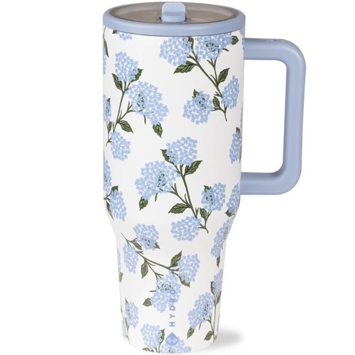 HydroJug 40oz Traveler Tumbler Limited Edition Hydrangea Leakproof ...