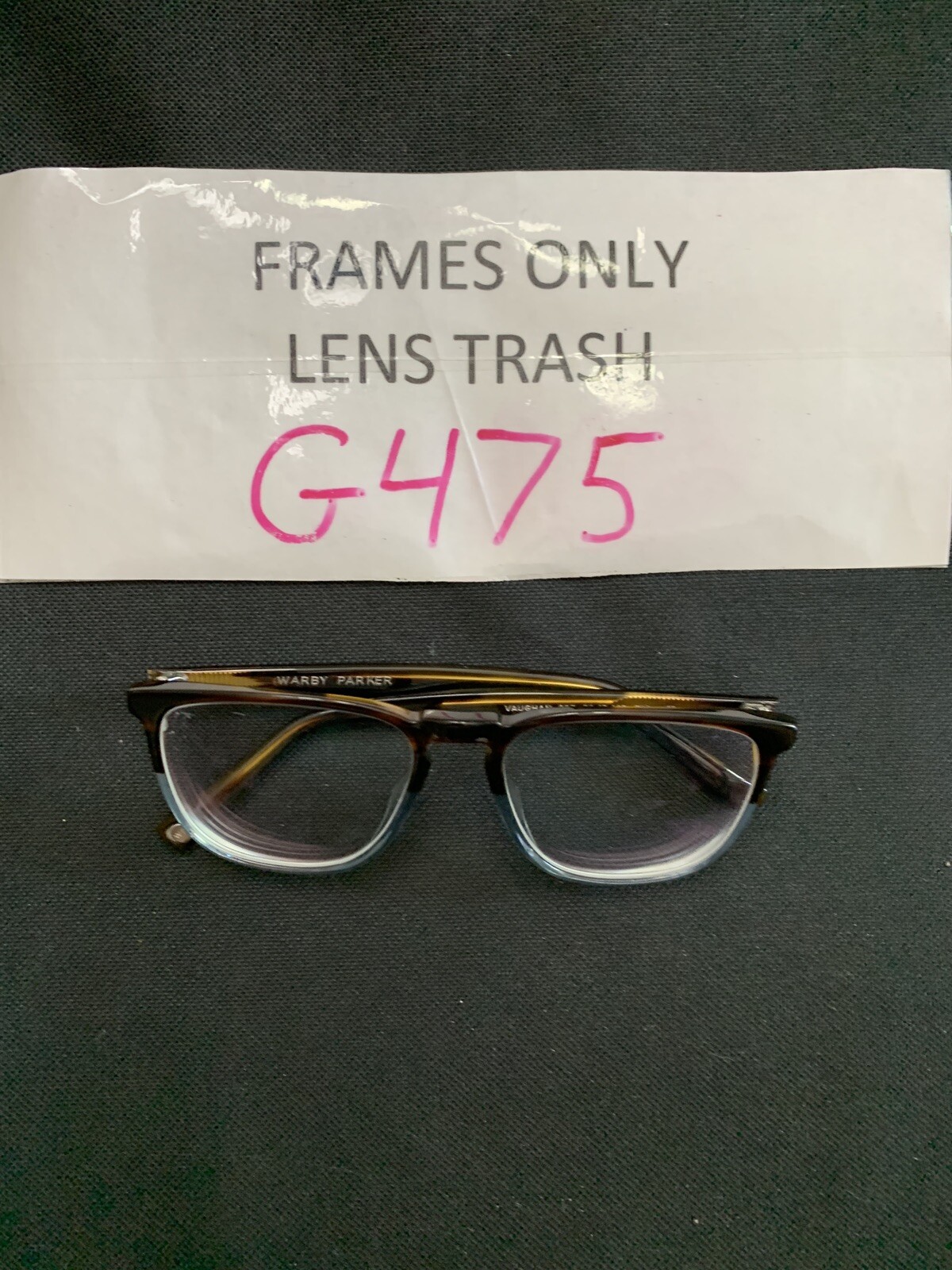 Warby Parker Vaughan 325 Tortoise Blue Eyeglass Frames 53 18 140 G475 ...