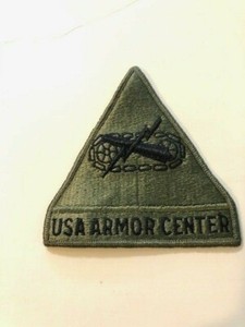 USA Armor Center Subdued U.S. Army Shoulder Patch Insignia | eBay