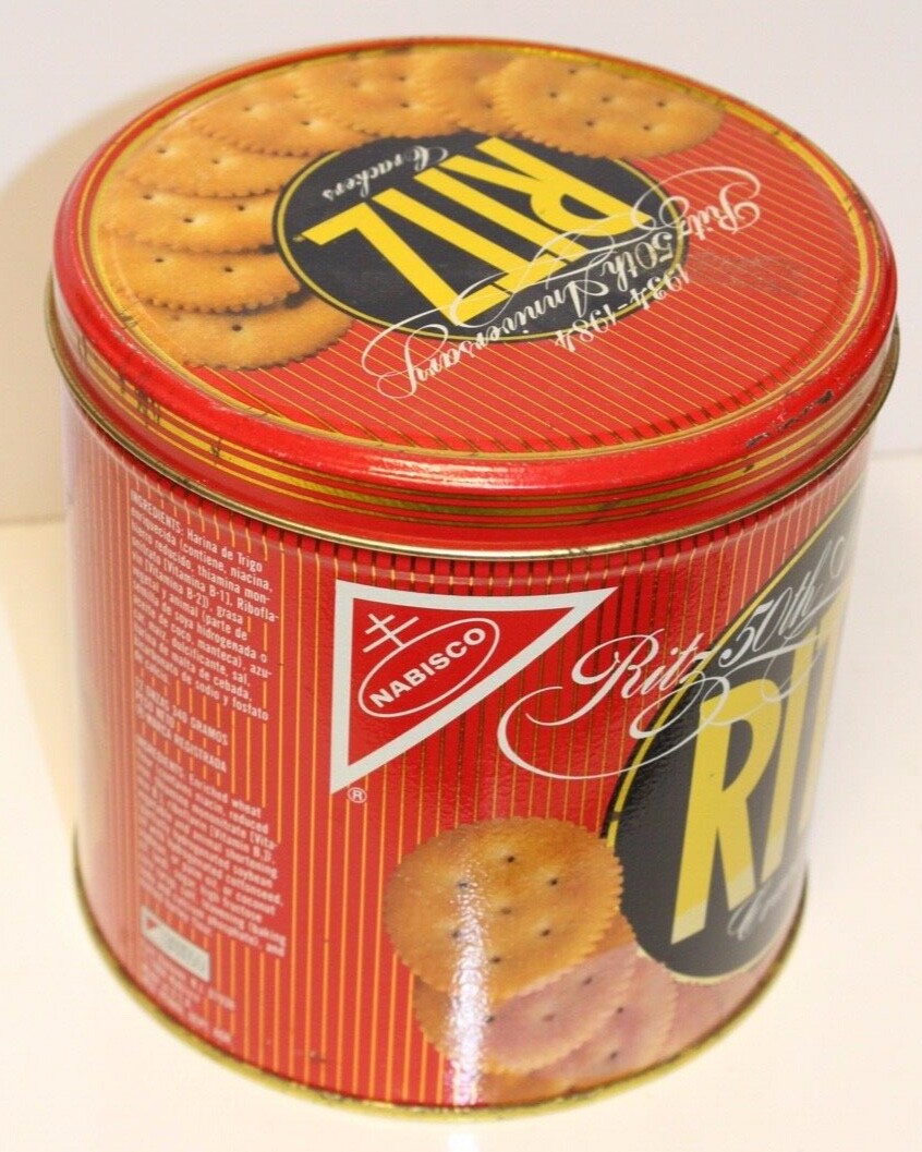 Ritz Crackers 50th Anniversary (1934 - 1984); collectible tin, good ...