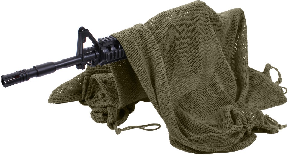 Tactical Concealment Sniper Veil Netting Mesh Hunting Scarf Head Cover ...