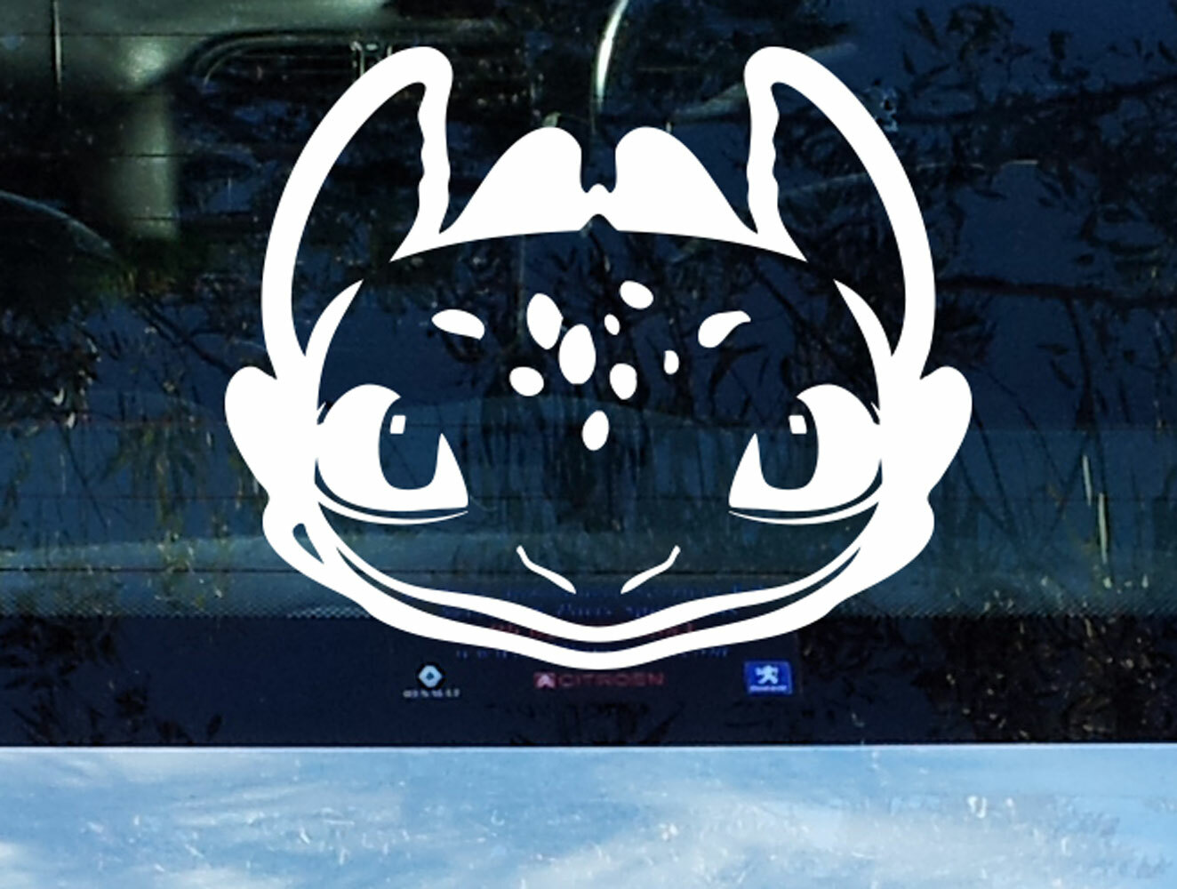 Toothless Decal Sticker How To Train Your Dragon Night Fury Car Window ...