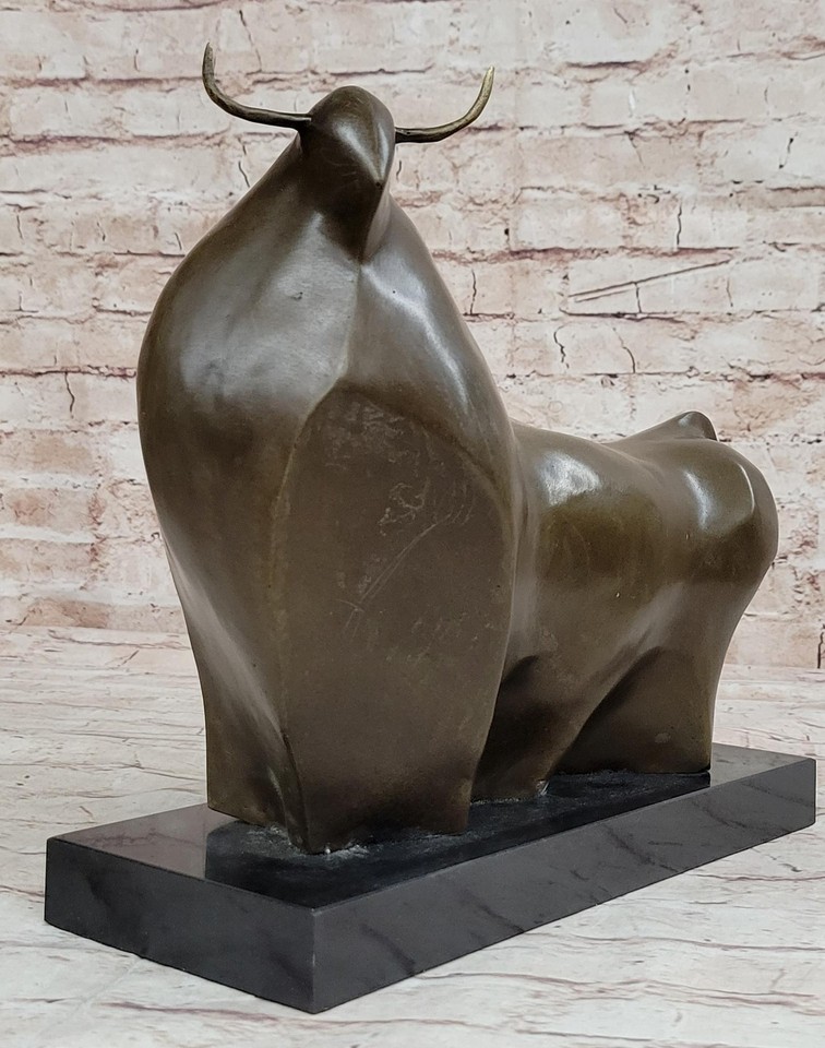 Fernando Botero Bull Bronze Sculpture Figure Abstract Signed Art on ...