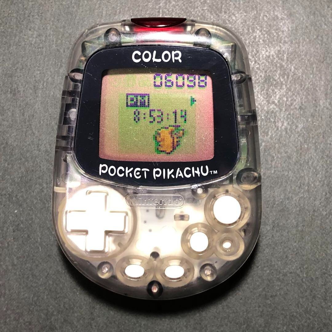 Nintendo Pocket Pikachu Color Pokemon Game Console Pedometer Used Rare ...