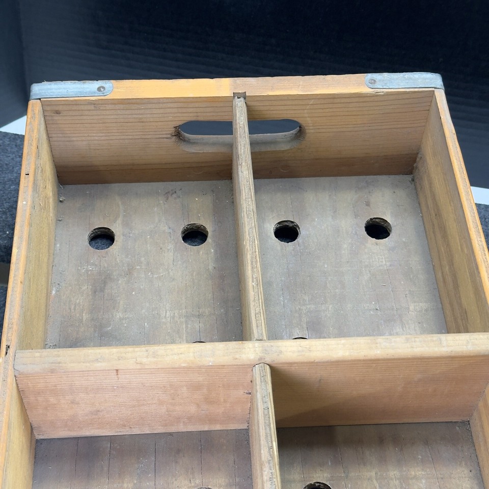 Vtg 50s 60s Big Shot Soda Pop Wood Crate Box Jefferson Bottling New ...