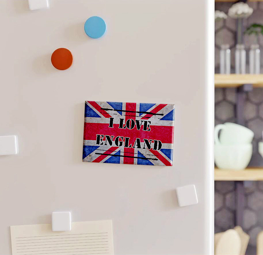 Midge Hall, Lancashire, England - Fridge Magnet I Love Souvenir Uk Gift ...