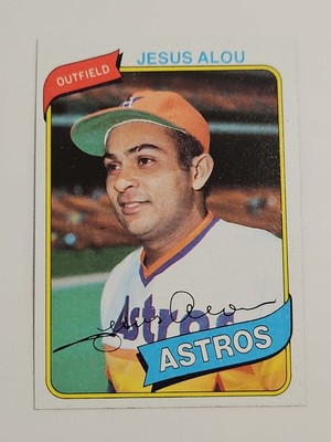 1980 Topps Baseball #593 Jesus Alou Vintage Houston Astros MLB Trading ...