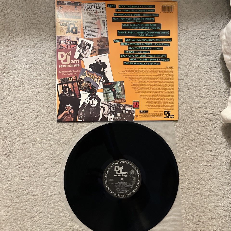 RARE! 1987 US Def Jam Classics Vol.1 Promo 12” Vinyl Beastie Boys | eBay